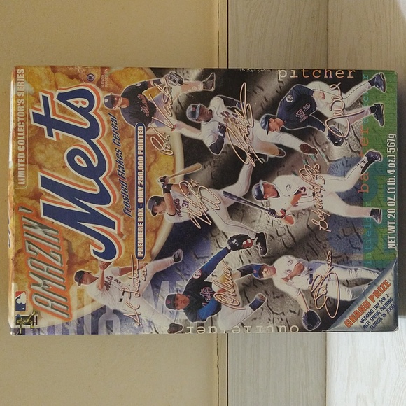 Kellogg'S | Kitchen | Vintage 200 Amazin Mets Frosted Flakes Cereal Box ...